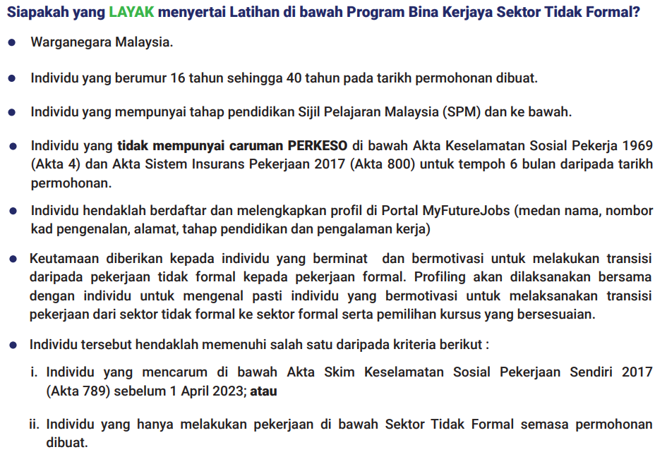 PROGRAM BINA KERJAYA PERKESO – Genius Training Academy